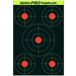 12X18 Multi Bullseye Target from Splatter Pro Targets