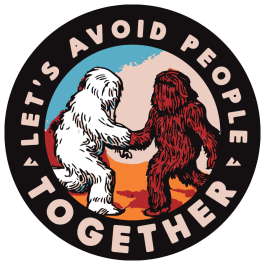 Let's Avoid People Together 4" Decal