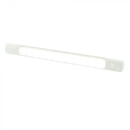 Hella Marine Surface Strip Light w/Switch - White LED - 12V